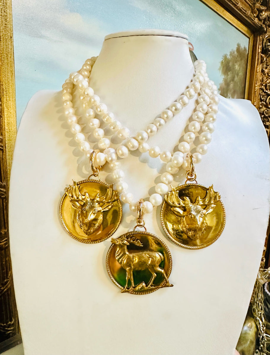 Moose on Pearls – Mary Caroline Colgin Designs